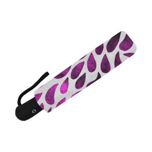 Abstract Pink Flower Petals Automatic Foldable Umbrella Cute - Etsy