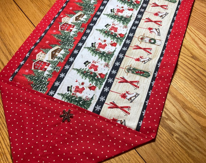 Christmas Snowman Table Runner - Etsy
