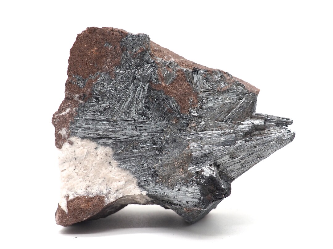 Stibine (pyrolusite Stibnite) 70mm X 65mm (210 Grams) Fair Trade ...