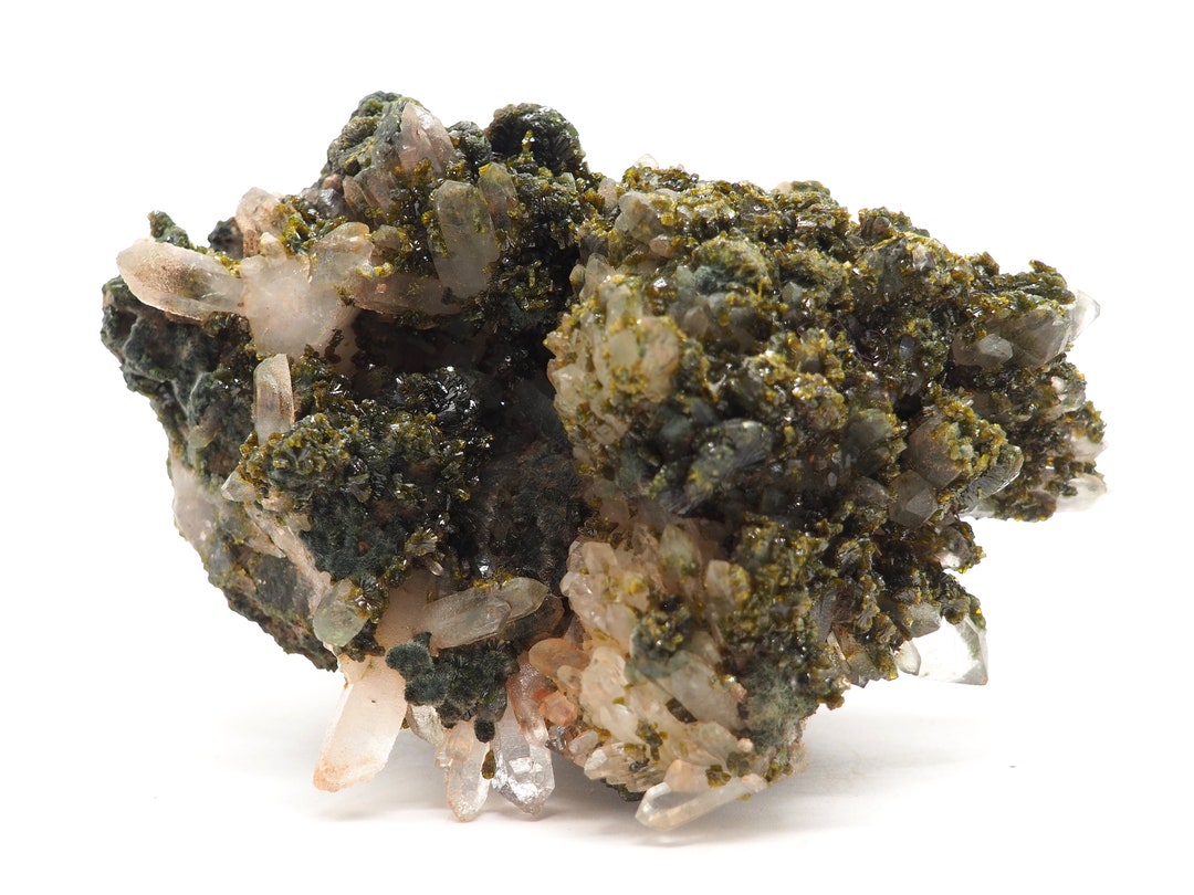 Epidote With Quartz 125mm X 85mm (519 Grams). Ethically Sourced and ...