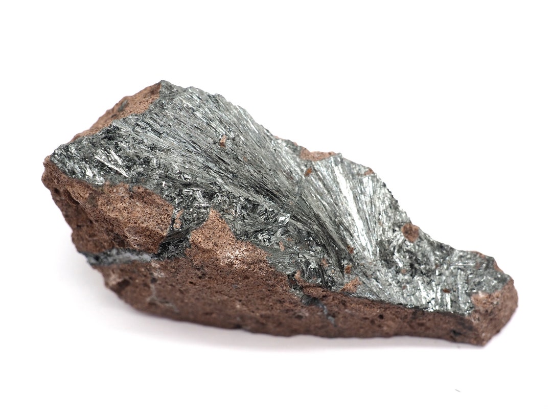 Stibine (pyrolusite Stibnite) 70mm X 40mm (72 Grams). Ethically Sourced ...