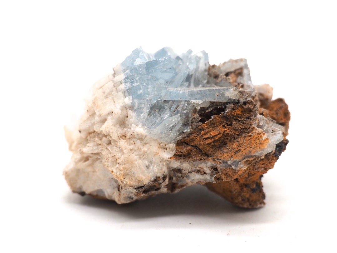 Clear Blue Barite 45mm X 30mm (48 Grams). Ethically Sourced and Fair ...