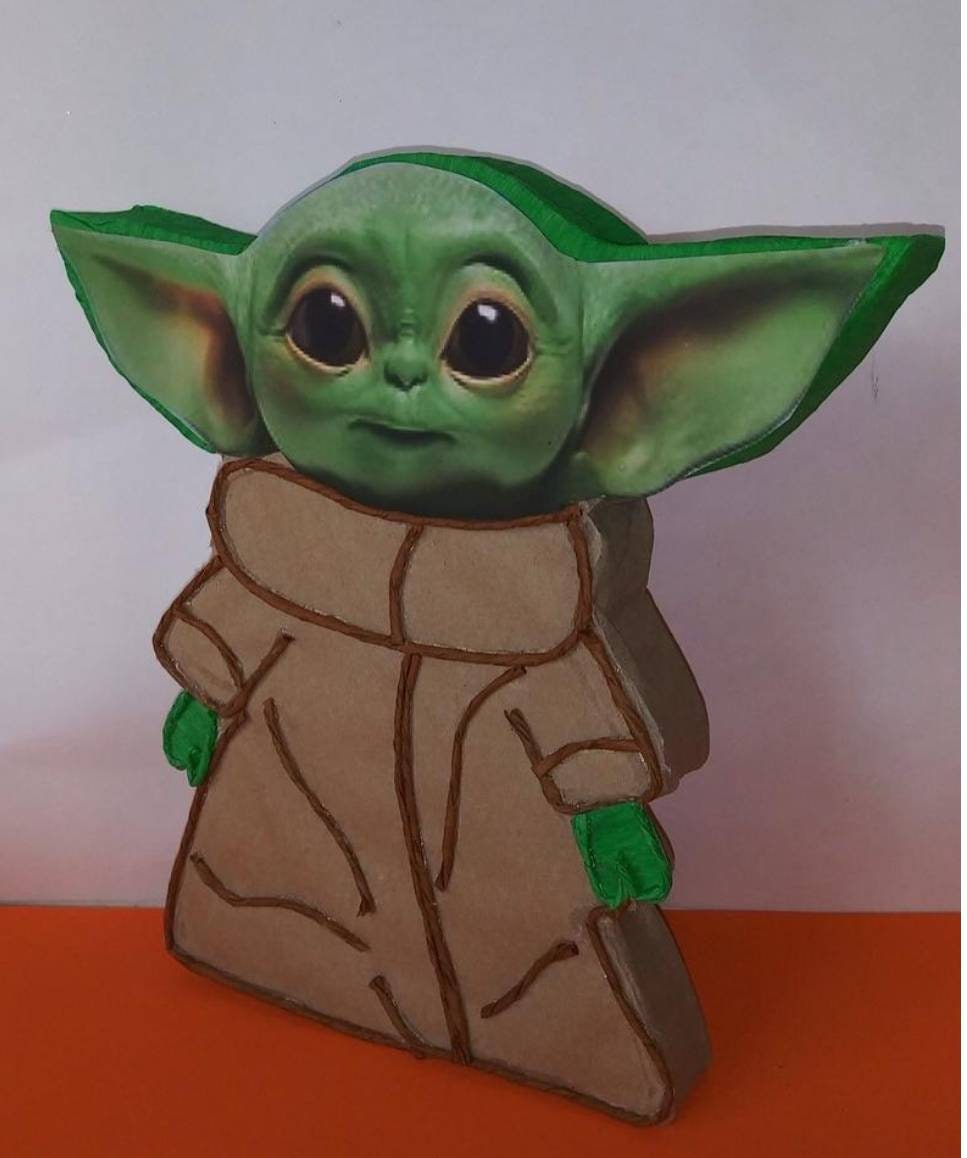 Big Baby Yoda piñata yoda cumpleaños star wars pinata | Etsy México
