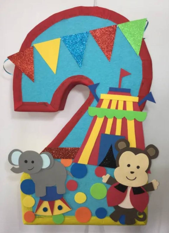 Circus Pinata Circus Party Themed Circus Birthday Decorations | Etsy