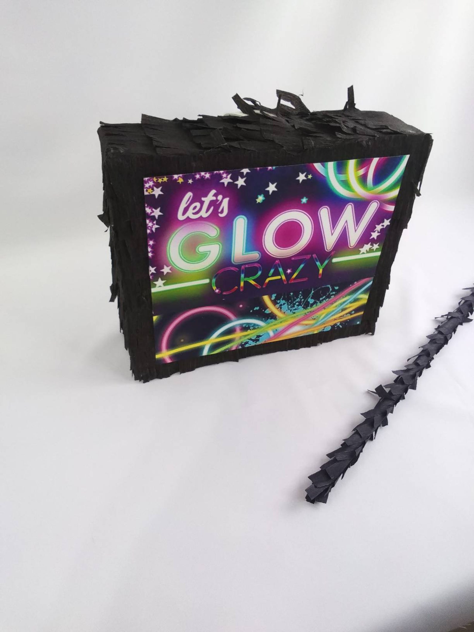 Glow Pinata Celebrate Lets Glow Crazy Pinata Glow Party Neon - Etsy