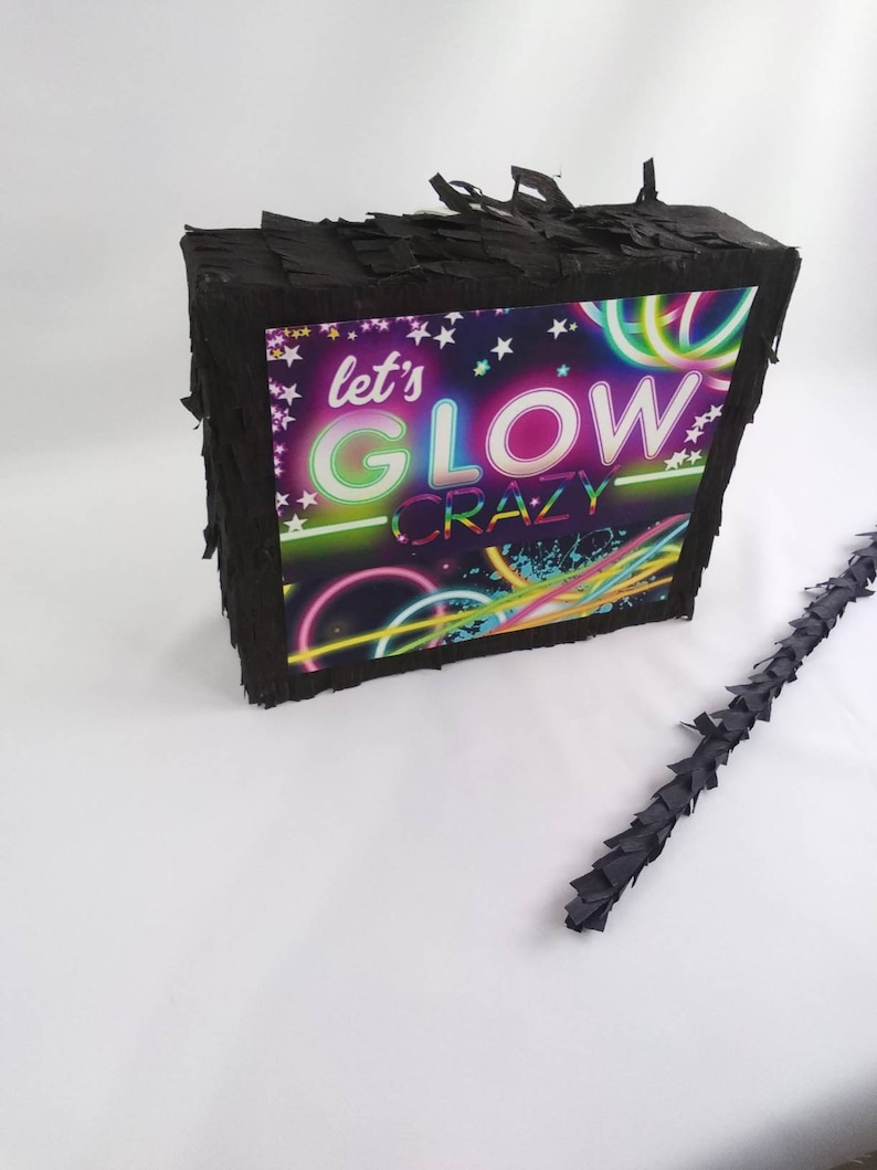 Glow Pinata Celebrate Lets Glow Crazy Pinata Glow Party Neon - Etsy