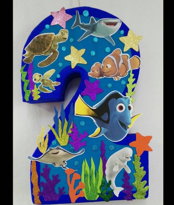 Dory Number Pinata Birthday Party | Etsy