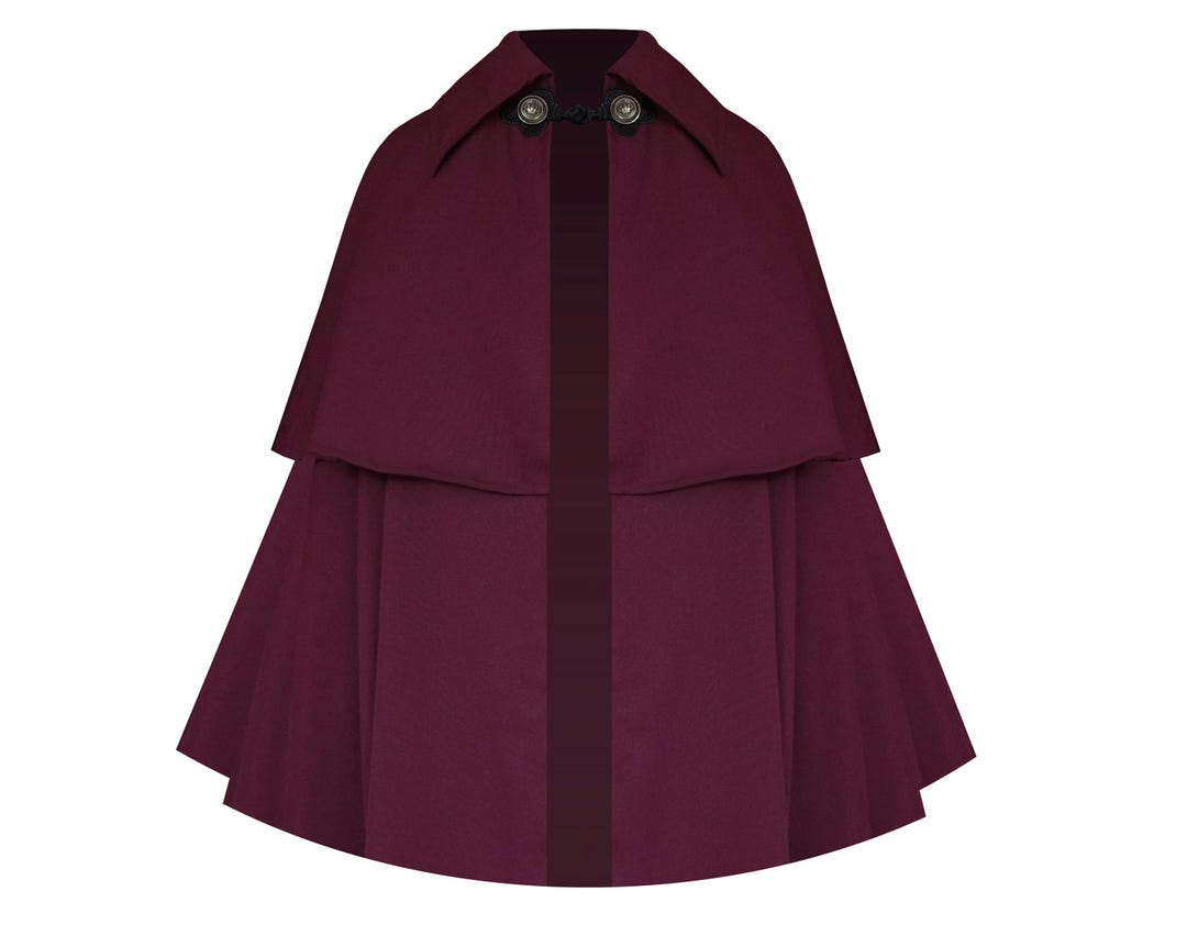 Steampunk Medieval Cape Mens Womens Victorian Reenactment Cloak Theater ...
