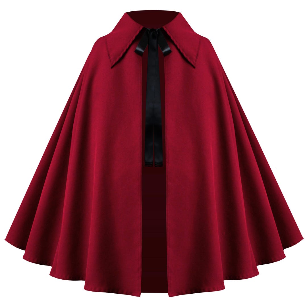 Men Women Gothic Cape Steampunk Victorian Cloak Medieval Renaissance ...