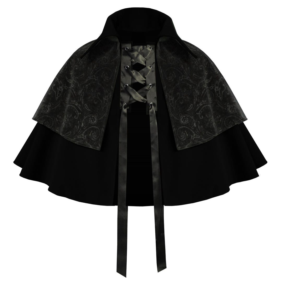 Victorian Medieval Cape Men Women Cloak Gothic Steampunk Renaissance ...
