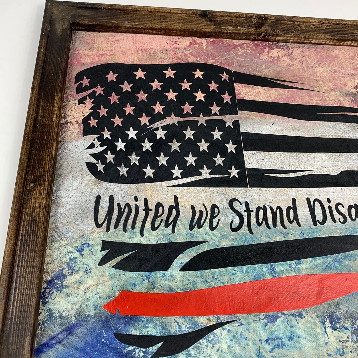 2nd Amendment Canvas Wall Art 16x20 American Flag United We - Etsy India