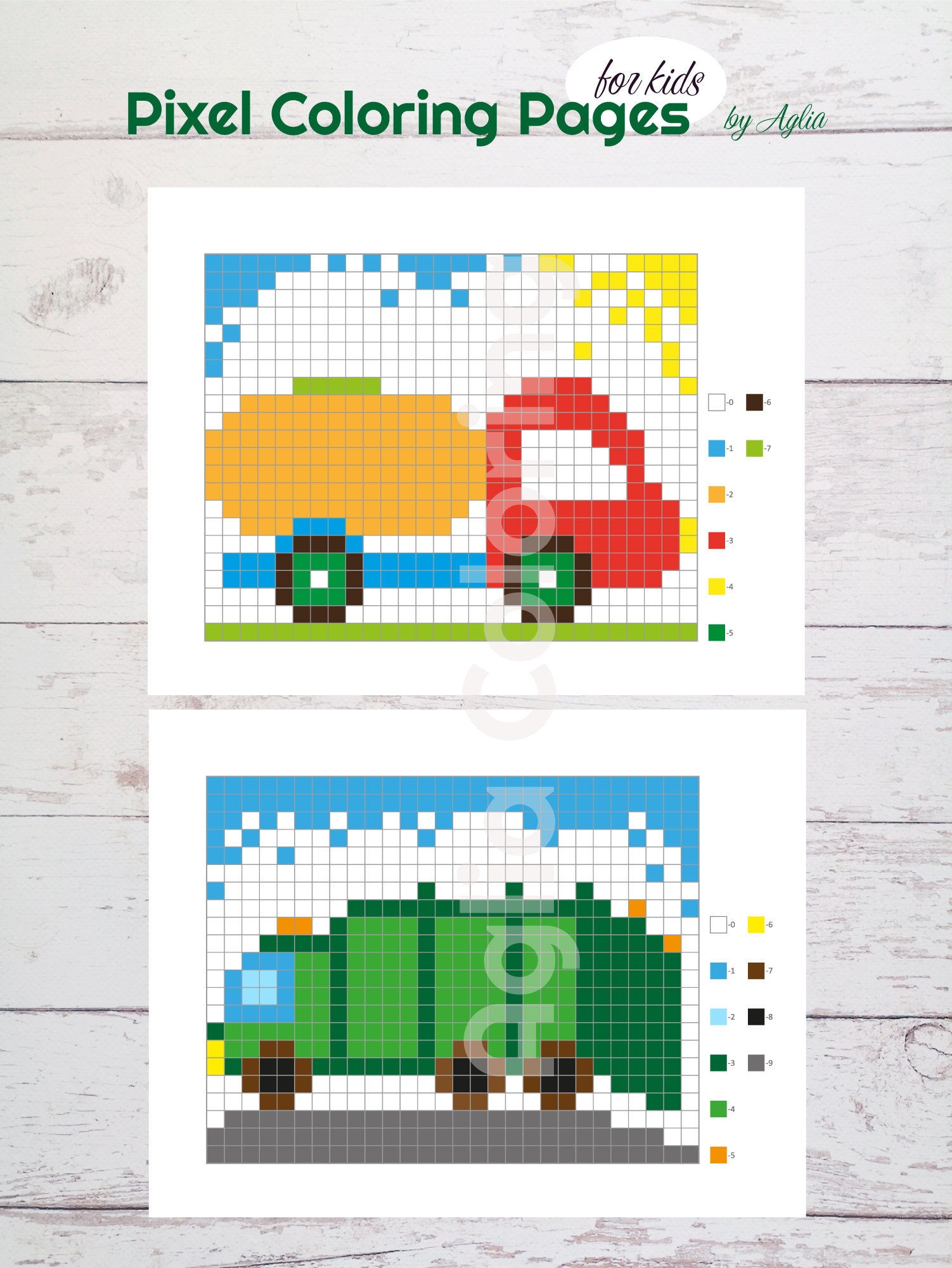 Classroom activity for kids Color by number Cars Pixel Coloring ...