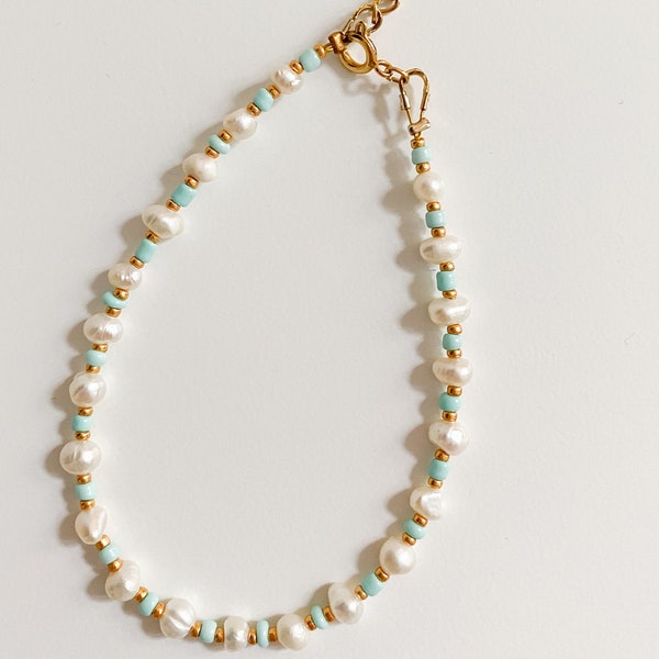 Beaded & Pearl Havana Necklace Handmade Necklace Colorful Gift ...