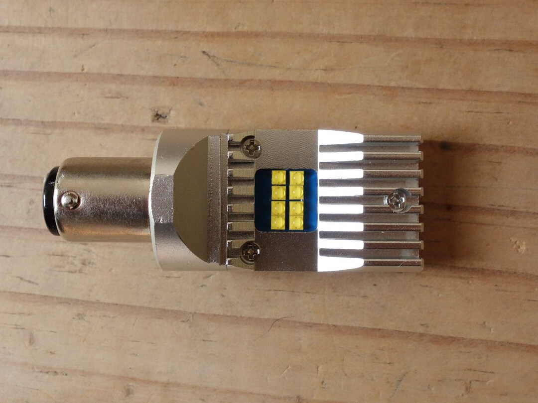 LED 6V 24/48W Socket BA 15 D 6000 Kelvin for Motorcycle, Car or Old ...