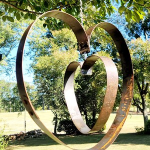 Unique Hand Bent Heart Made From Authentic Reclaimed Wine/whiskey ...