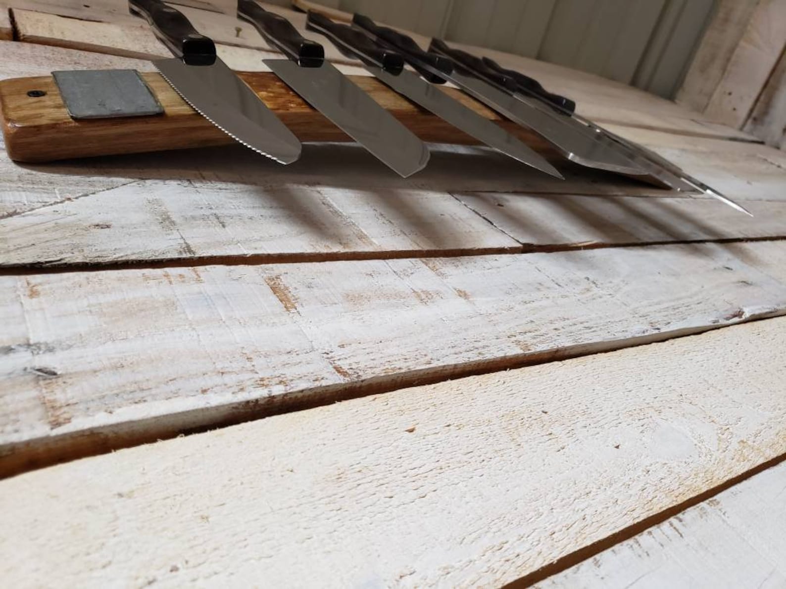 Rustic Knife Rack/holder Made From Authentic Reclaimed Wine Barrel ...