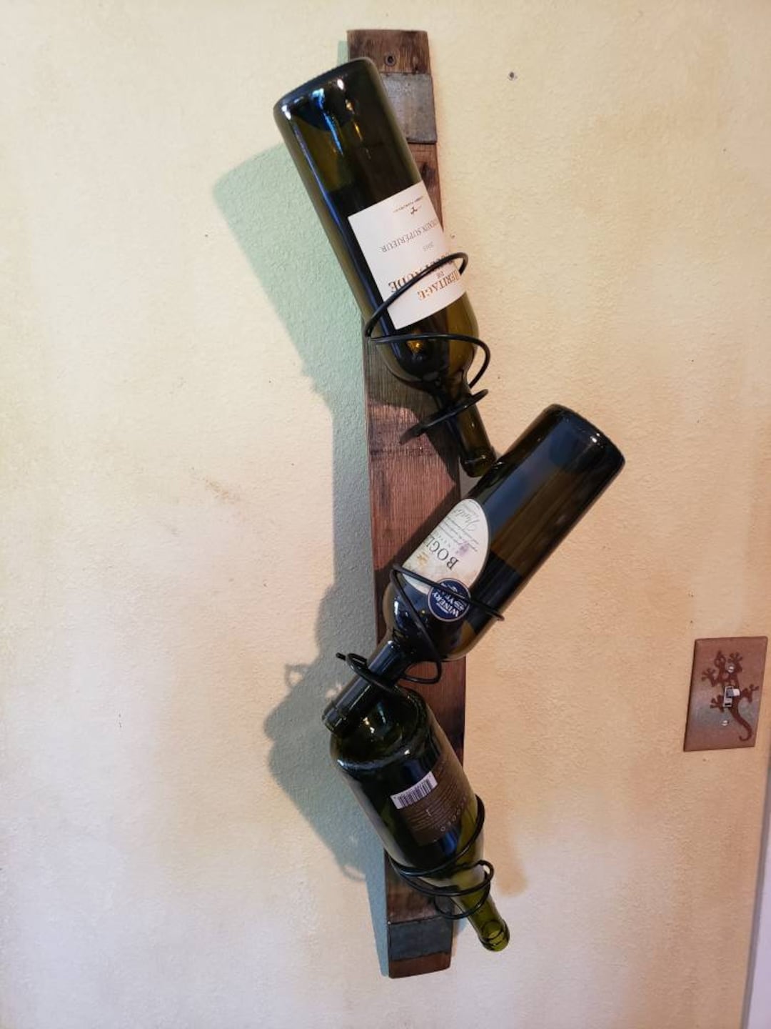 Rustic Wine Rack Made From Authentic Reclaimed Wine/whiskey Barrels. - Etsy