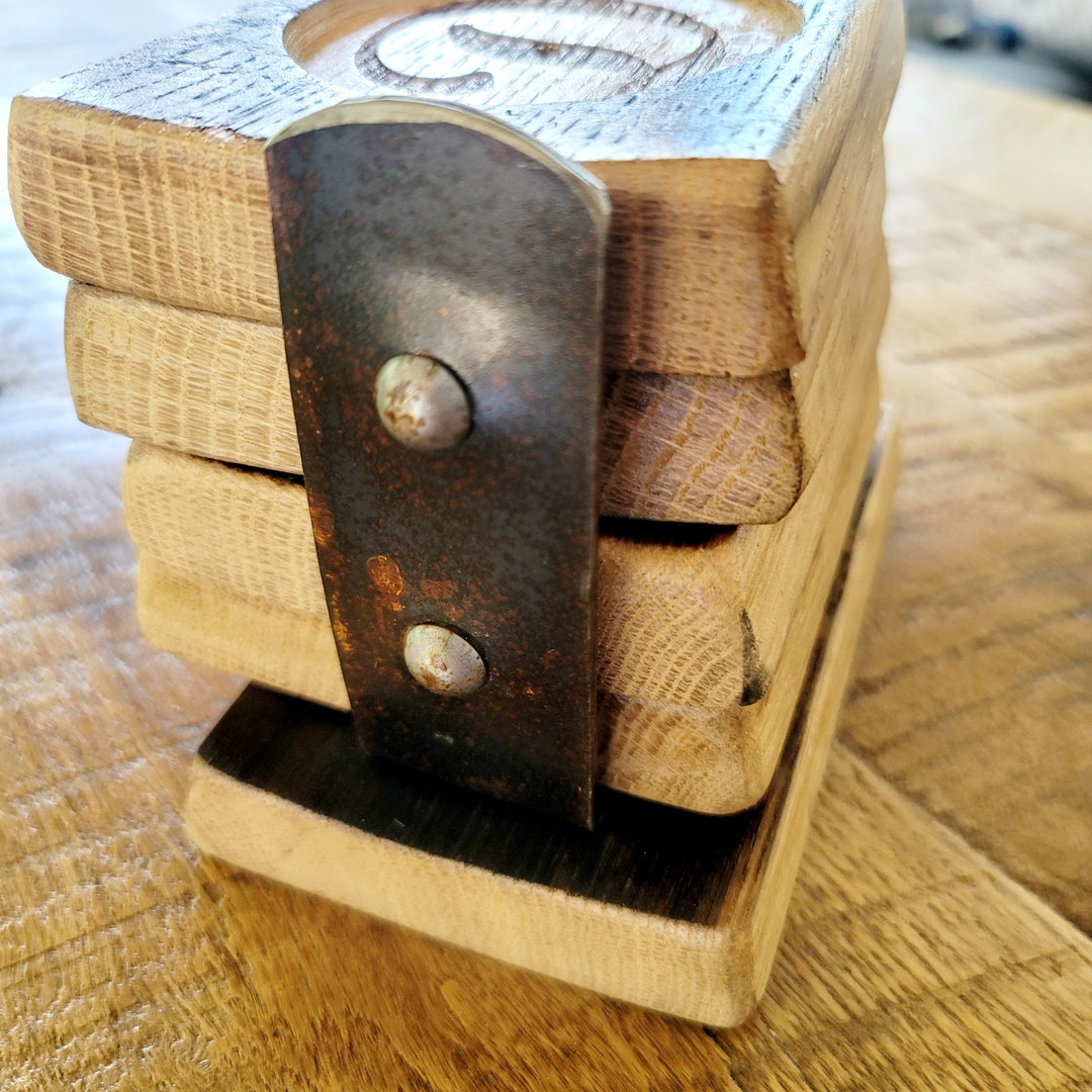 Custom Unique Coasters Made From Authentic Whiskey Bourbon Barrel Stave ...