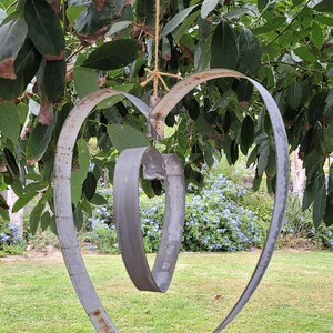 Unique Hand Bent Heart Made From Authentic Reclaimed Wine/whiskey ...