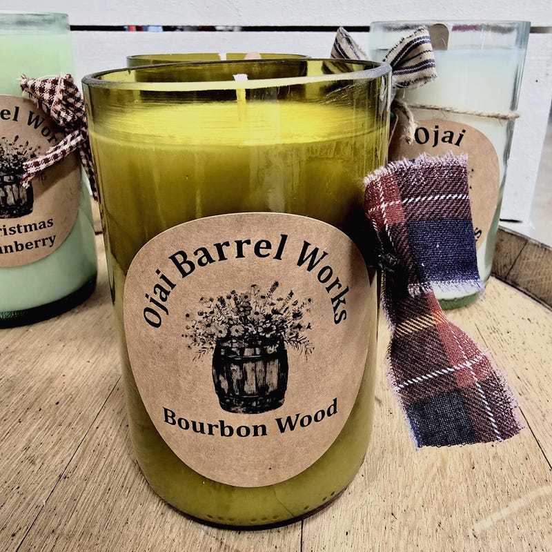 Repurposed Wine Candles - Etsy