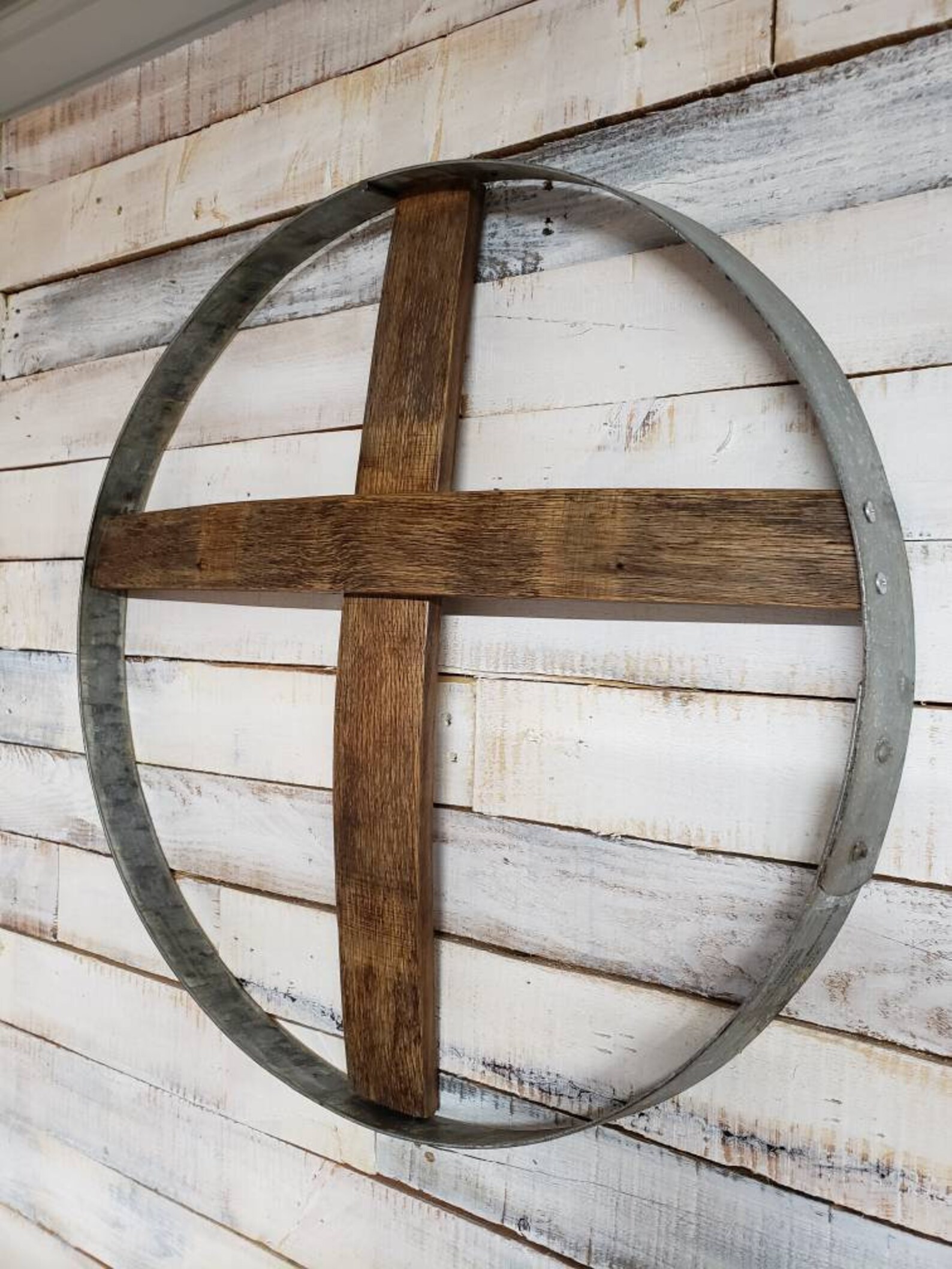 Wine/whiskey Barrel Cross Sign. - Etsy