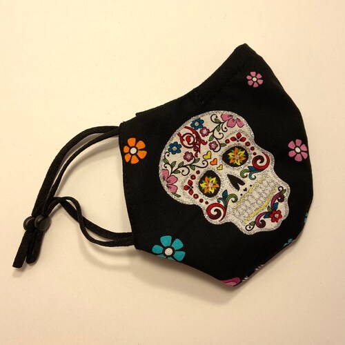 Best Selling Sugar Skull Face Mask Day of the Dead Face Mask - Etsy