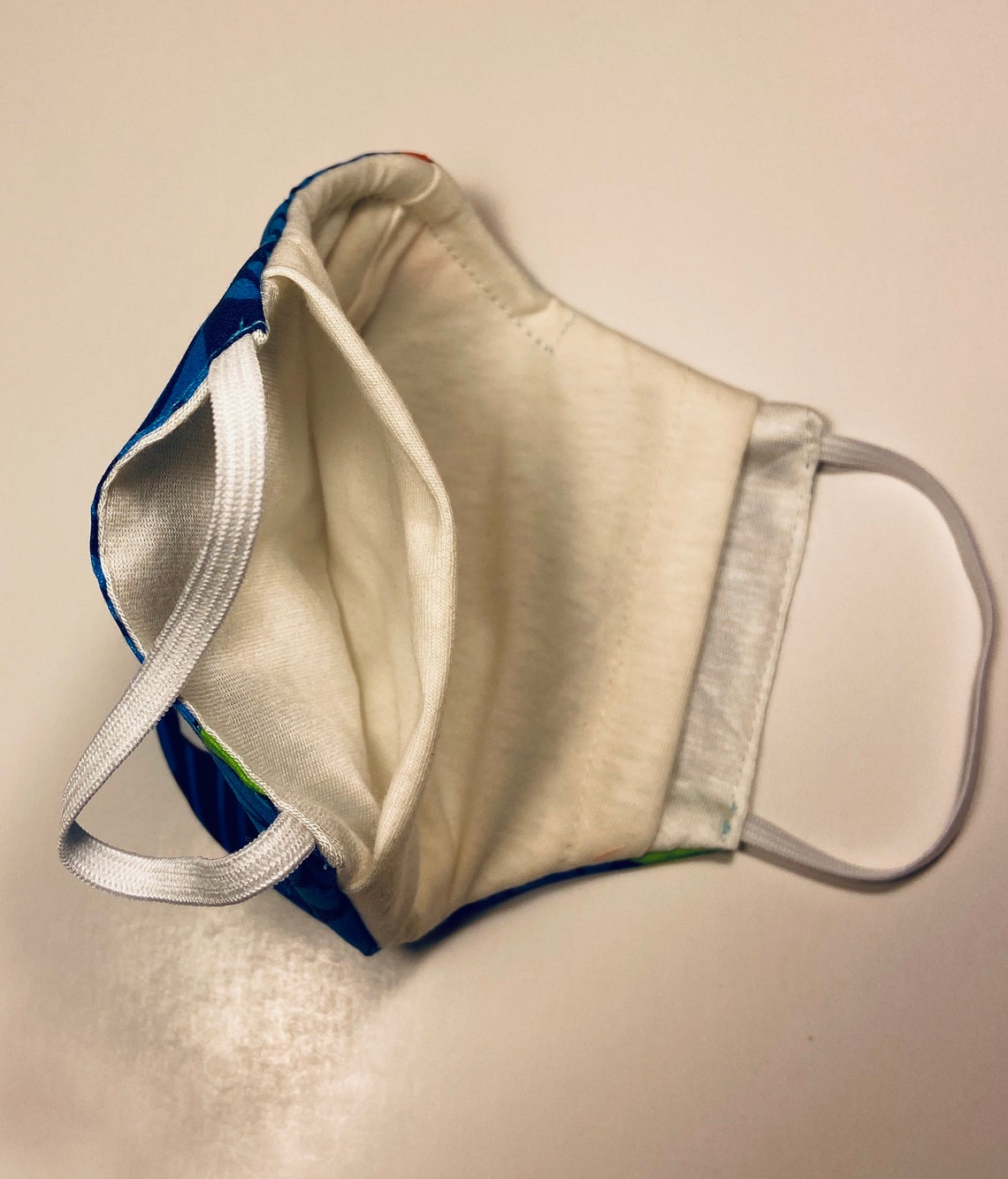 Blue Hawaiian Face Mask Polynesian Design 3 Layers w/ Filter | Etsy