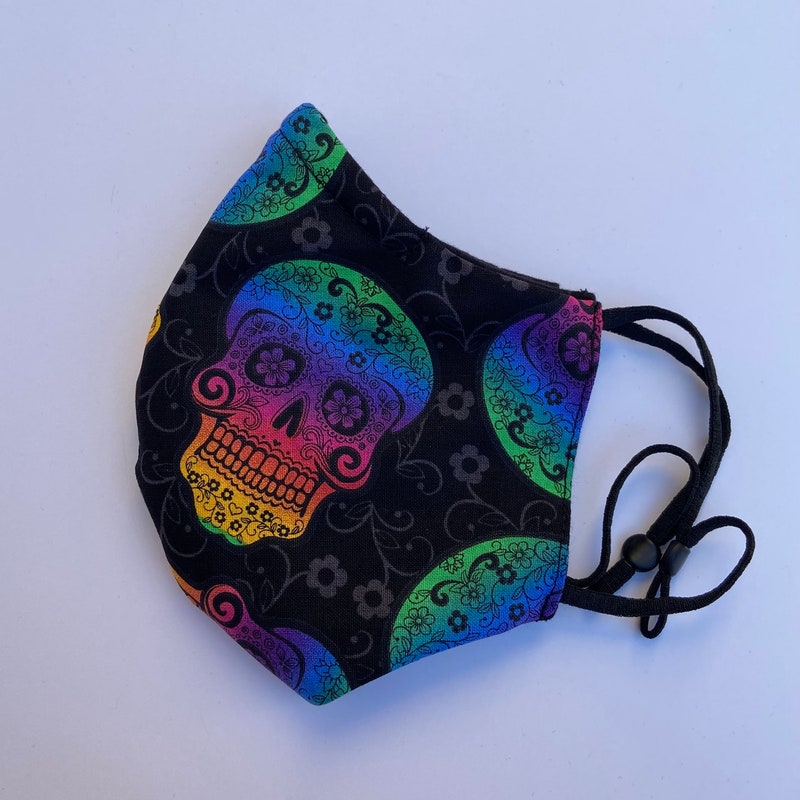 Sugar Skull Face Mask - Etsy