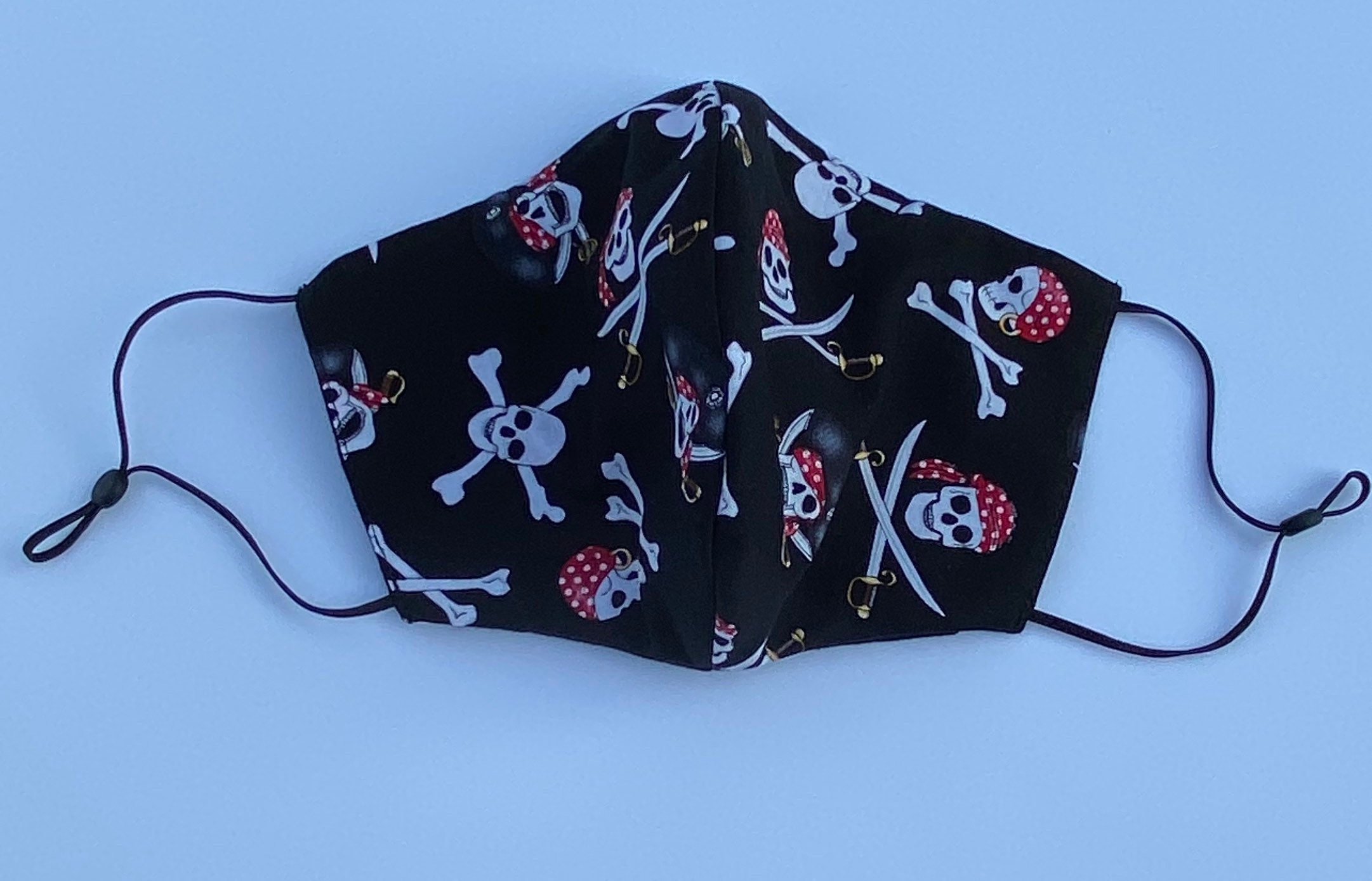 Skull and Crossbones Face Mask Pirate Face Mask Black Face | Etsy