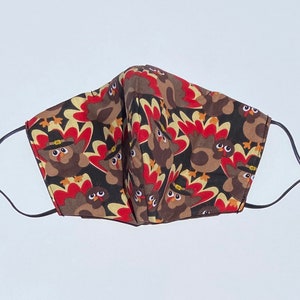 Turkey Face Mask, Thanksgiving Face Mask,brown Face Mask for Men Women ...