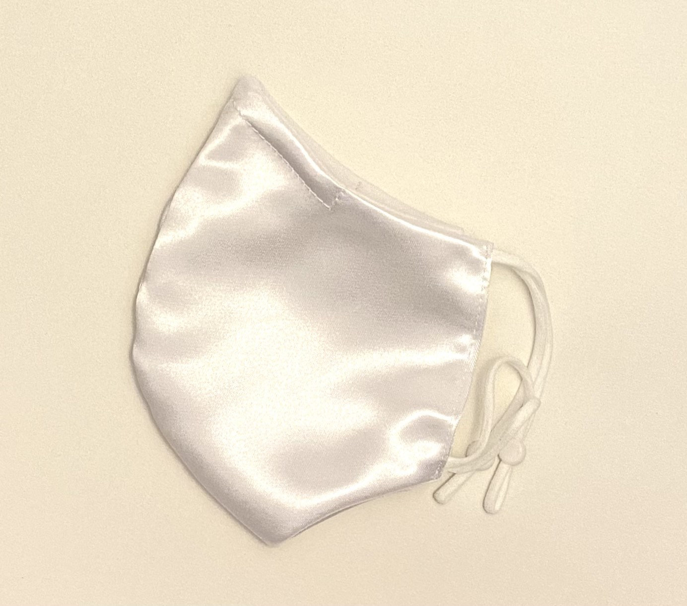 White Bridal Satin Face Mask Silky Face Mask White Face - Etsy