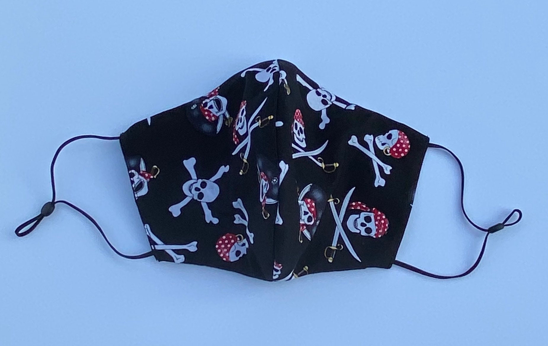 Skull and Crossbones Face Mask Pirate Face Mask Black Face | Etsy