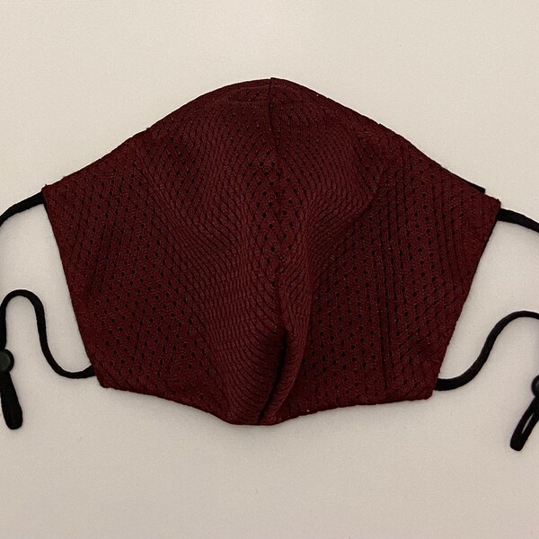Maroon Face Mask - Etsy