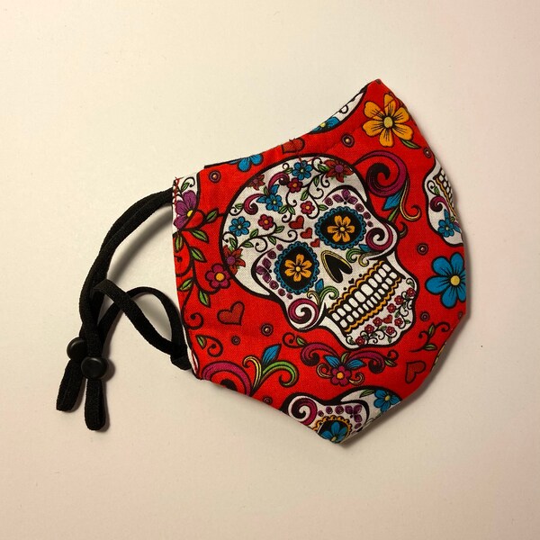 Sugar Skull Face Mask - Etsy