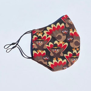 Turkey Face Mask, Thanksgiving Face Mask,brown Face Mask for Men Women ...