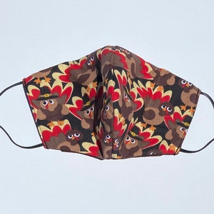 Turkey Face Mask, Thanksgiving Face Mask,brown Face Mask for Men Women ...