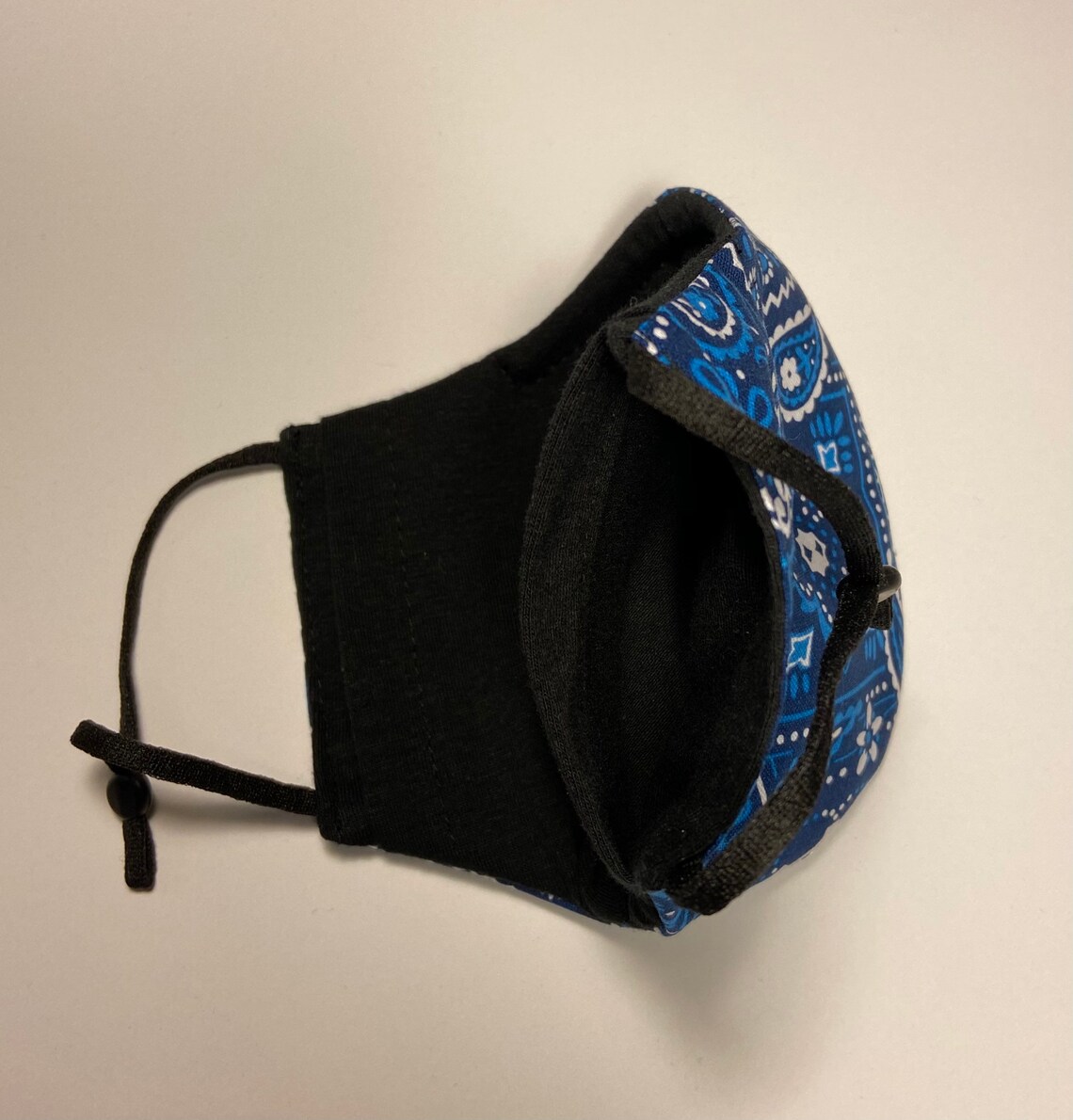 Blue Bandana Face Mask Bandana Face Mask Washable and - Etsy