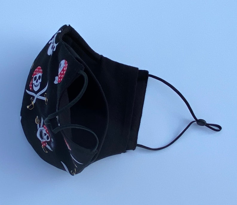 Skull and Crossbones Face Mask Pirate Face Mask Black Face - Etsy