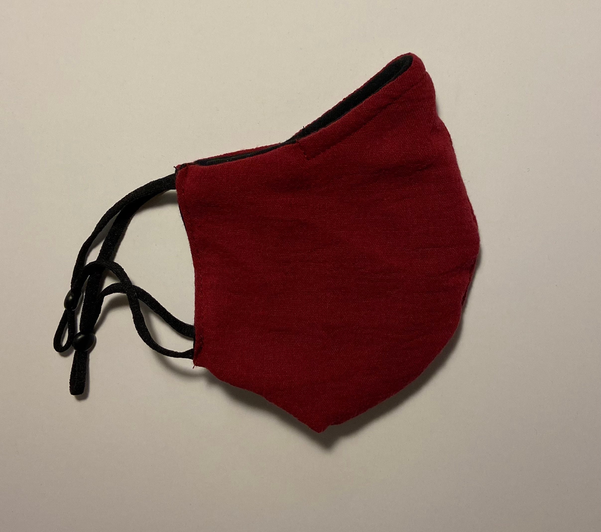 Burgundy Gauze Face Mask for Men Women and Kids 3 Layer Soft | Etsy