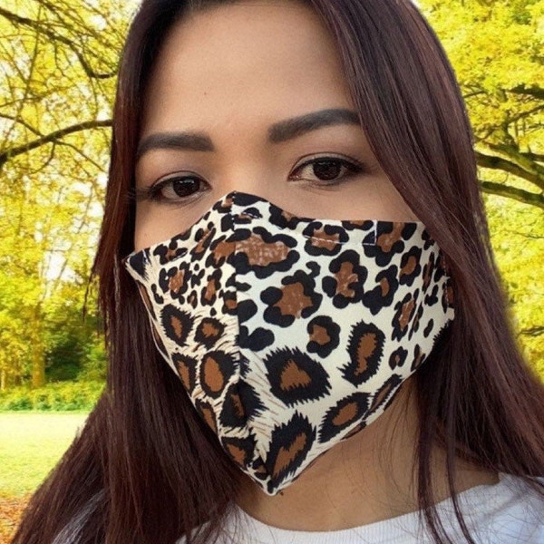 Leopard Print Mask - Etsy
