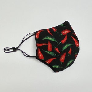 Red Hot Chili Pepper Face Masks Cotton Face Mask for Men and Women 3 ...