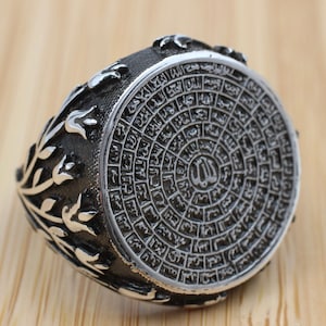 Islamic Ring, 99 Name of Allah, Men's Handmade Ring, Turkish Handmade ...