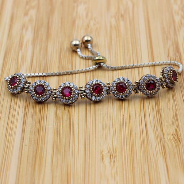 Ruby Bracelet - Etsy
