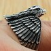 Men's Eagle Ring, Eagle Ring, Bird's Silver Ring, Handmade Sterling ...