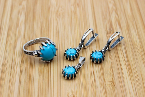 Turquoise Set Authentic Set Handmade Set Women Turkish - Etsy