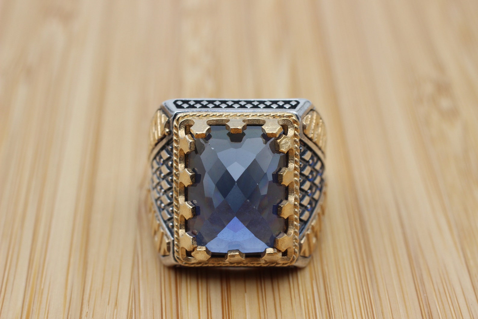 Turkish Handmade Silver Men's Ring Men's Handmade - Etsy