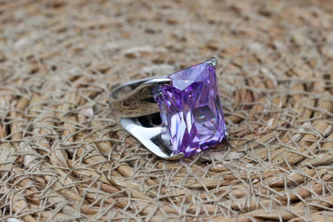 Amethyst Ring Handmade Women's Ring Turkish Handmade - Etsy