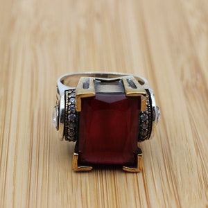 Ruby Ring Handmade Women's Ring Authentic Ring Turkish | Etsy