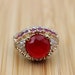 Ruby Ring, Handmade Women's Ring, Authentic Ring, Turkish Ring, Ottoman ...