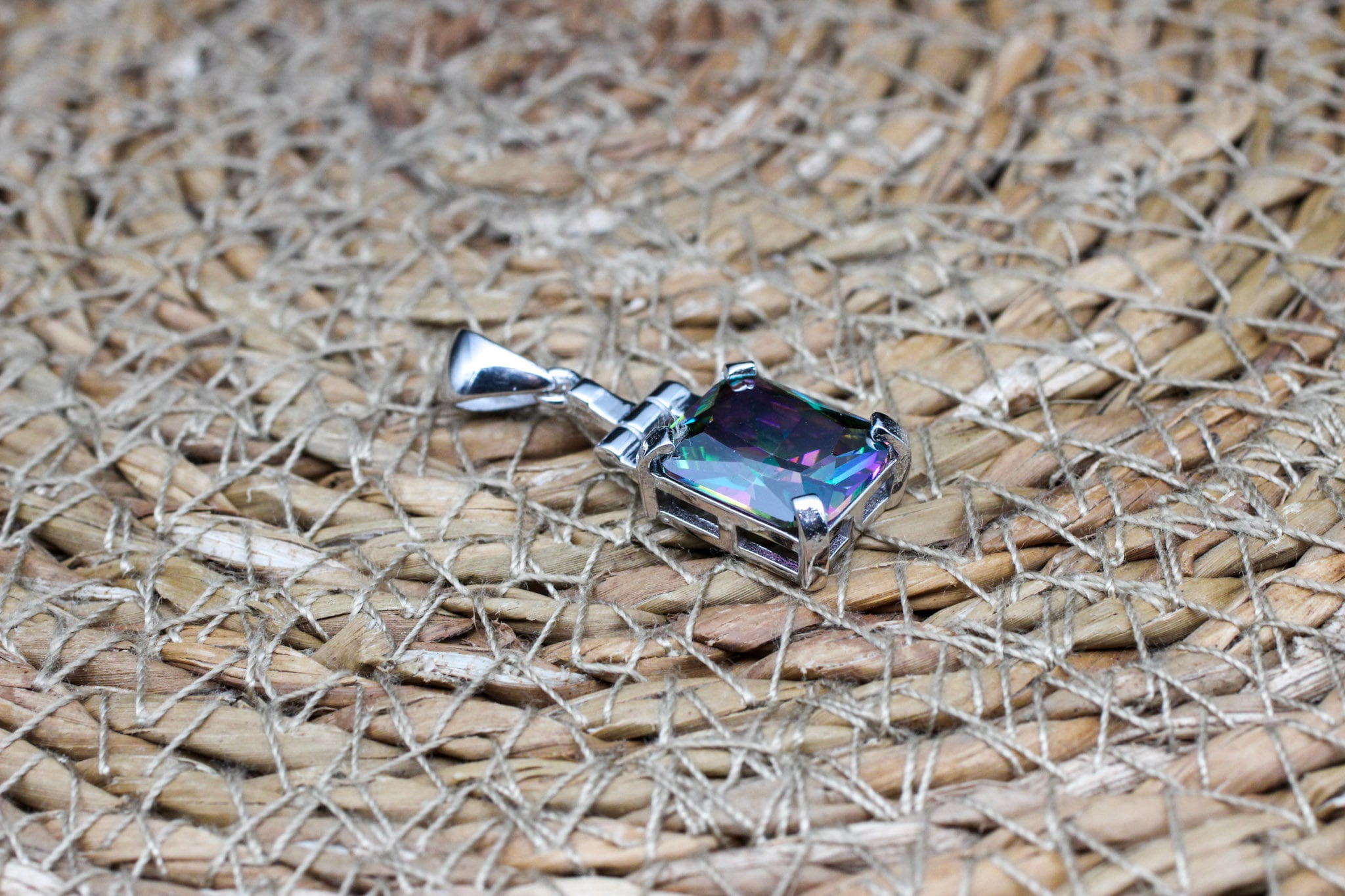 Handmade Mystic Topaz Jewelry Set: 925 Sterling Silver Ottoman Design ...
